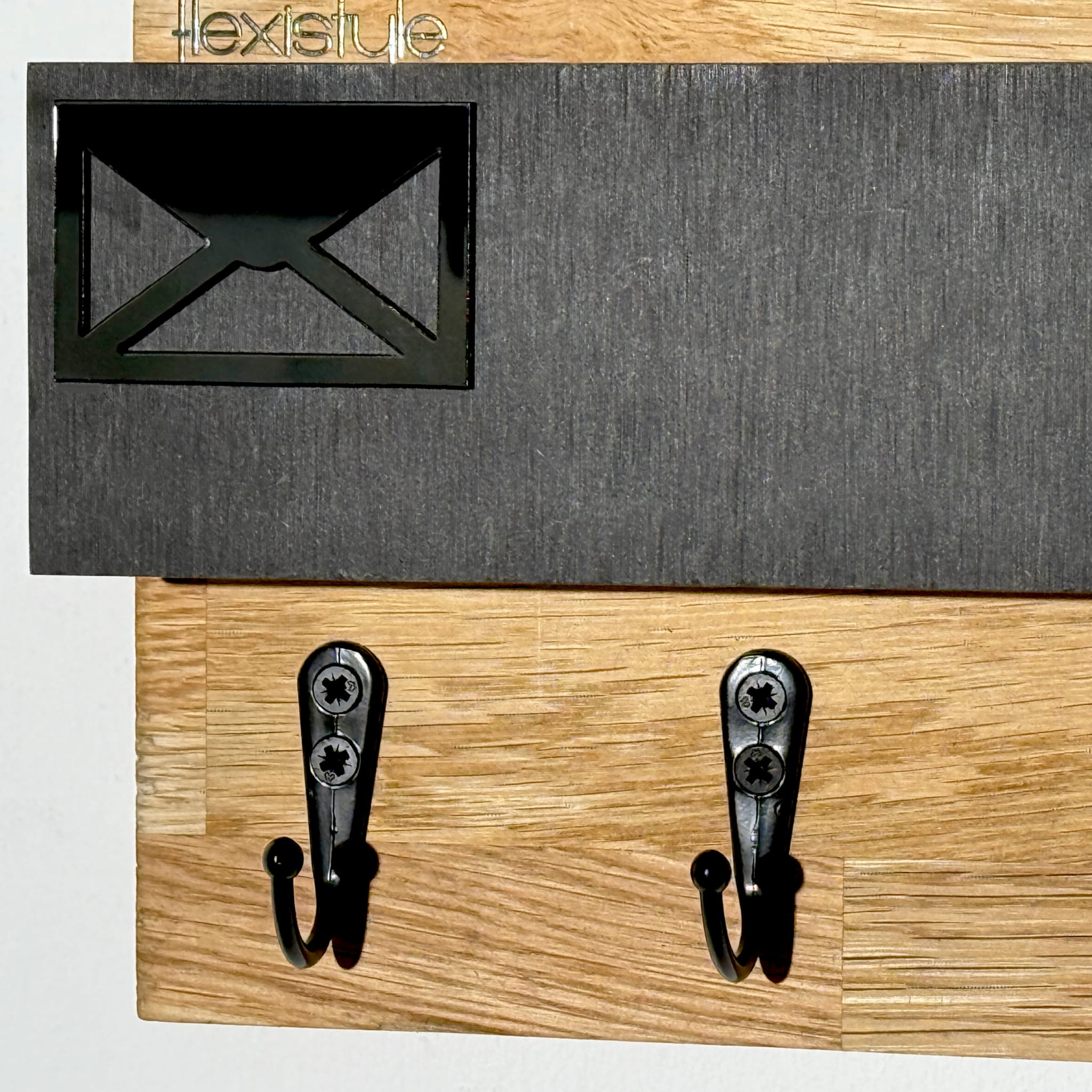 Oak Wall Key Rack 30cm flexistyle